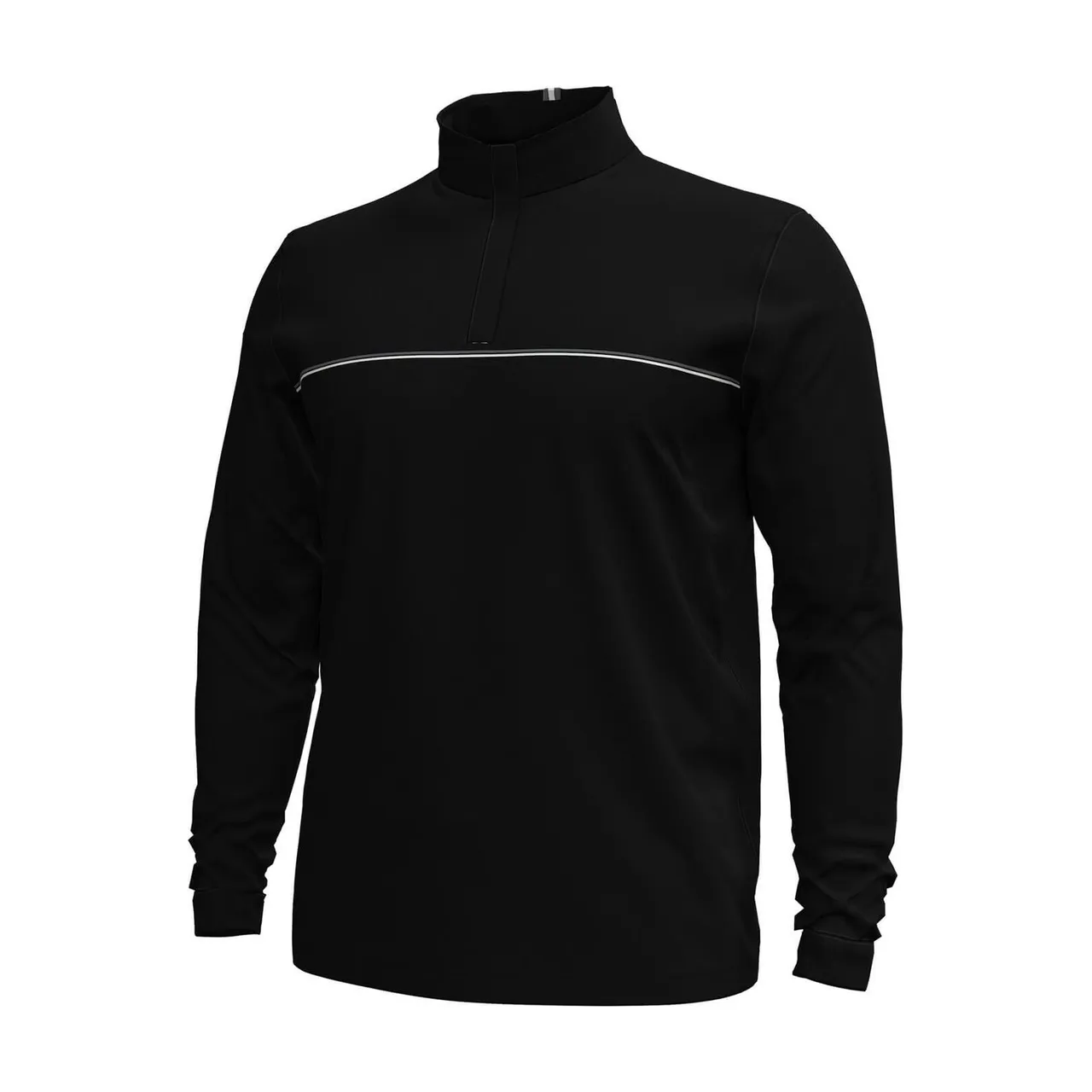 Under Armour Men's Drive Chest Stripe Quarter-Zip-Black | SwagHQ
