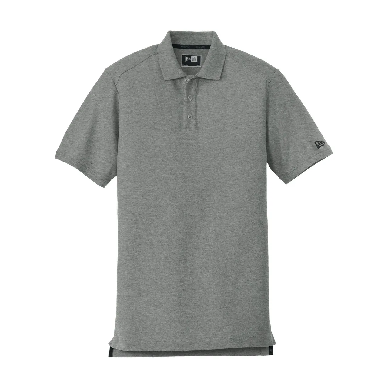 New Era Graphite Heather Venue Home Plate Polo | SwagHQ