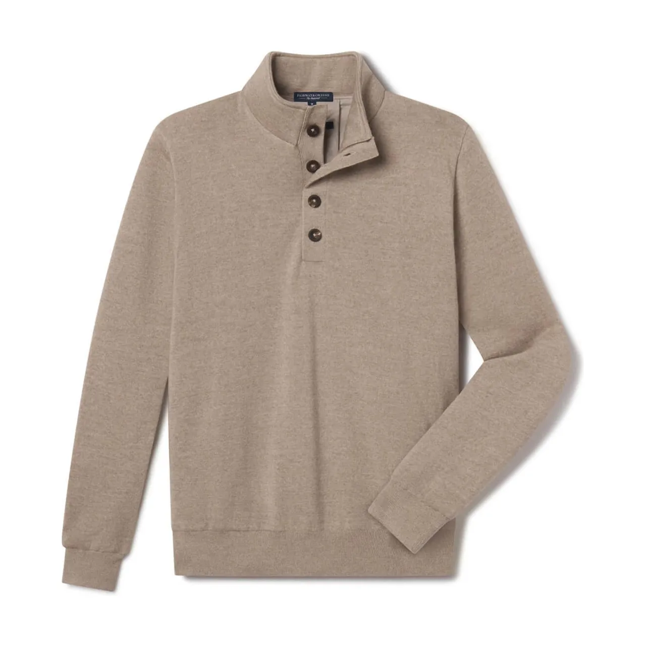 Fairway & Greene Men's Monterey Windsweater-Flax Heather | SwagHQ